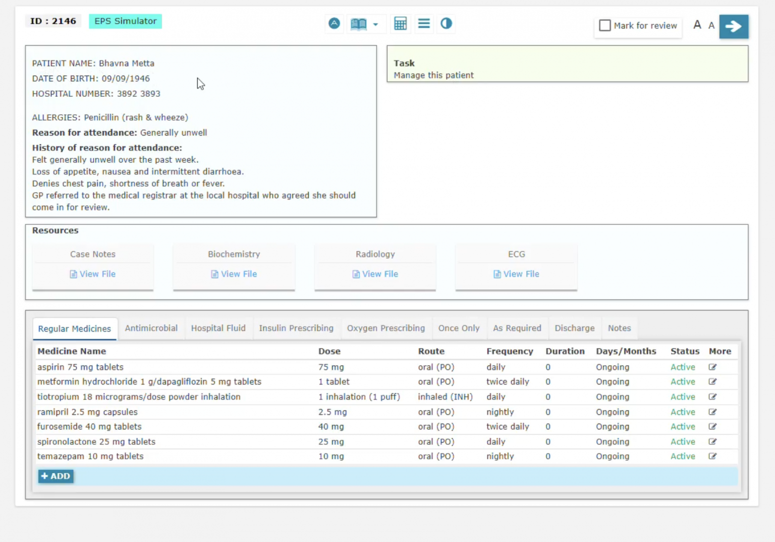 EPS Simulator | BPS Assessment